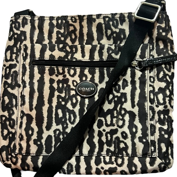 Coach | Bags | Coach Ocelot Nylon Crossbody Shoulder Bag Purse 3981 ...